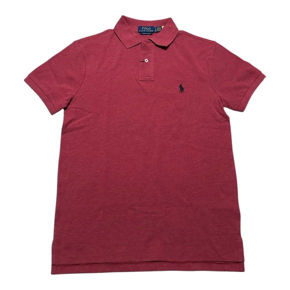 Ralph Lauren | Shirts | Ralph Lauren Red Polo Shirt Custom Slim Fit ...